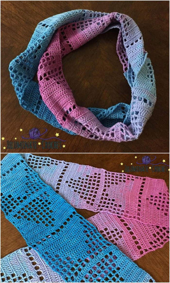 3 Beautiful Crochet Lace Scarf Pattern Easy to Make - mecrochet.com
